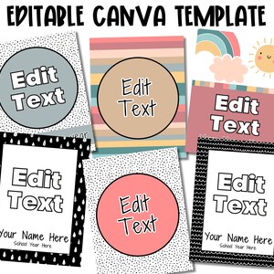 Editable Binder Covers & Spines, Boho Classroom Decor, Printable ...