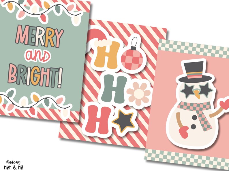 Groovy Christmas Bulletin Board, Winter Classroom Theme, Door Decor ...
