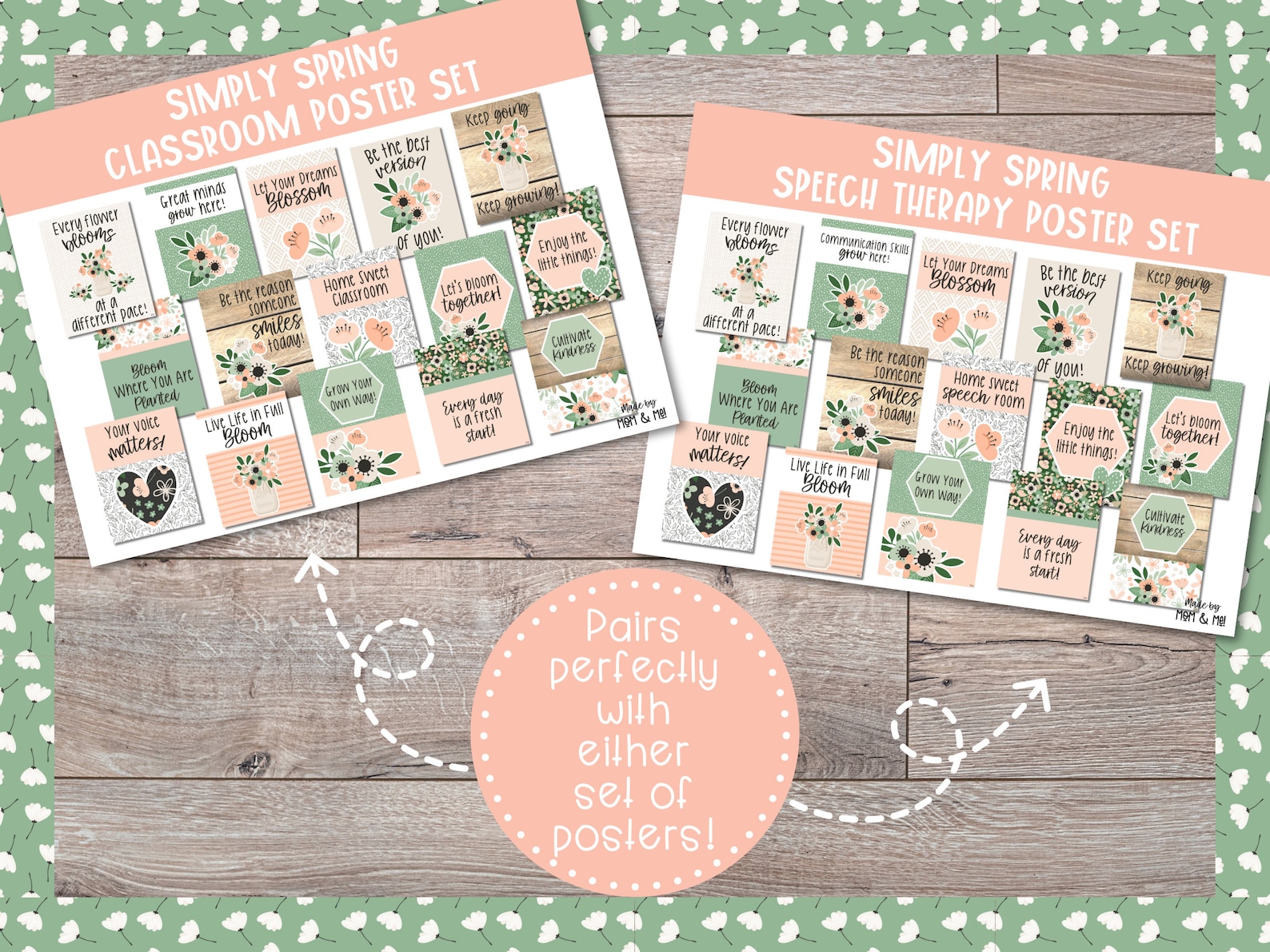 Spring Bulletin Board Kit, Classroom Door Decoration, April Bulletin ...