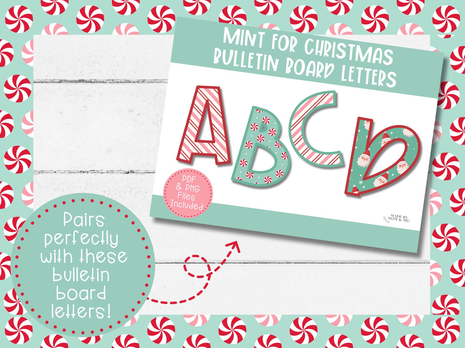 Printable Bulletin Board Border, Christmas Classroom Decor, Holiday ...