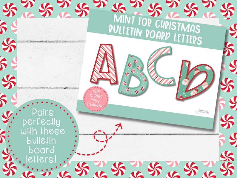 Printable Bulletin Board Border, Christmas Classroom Decor, Holiday ...