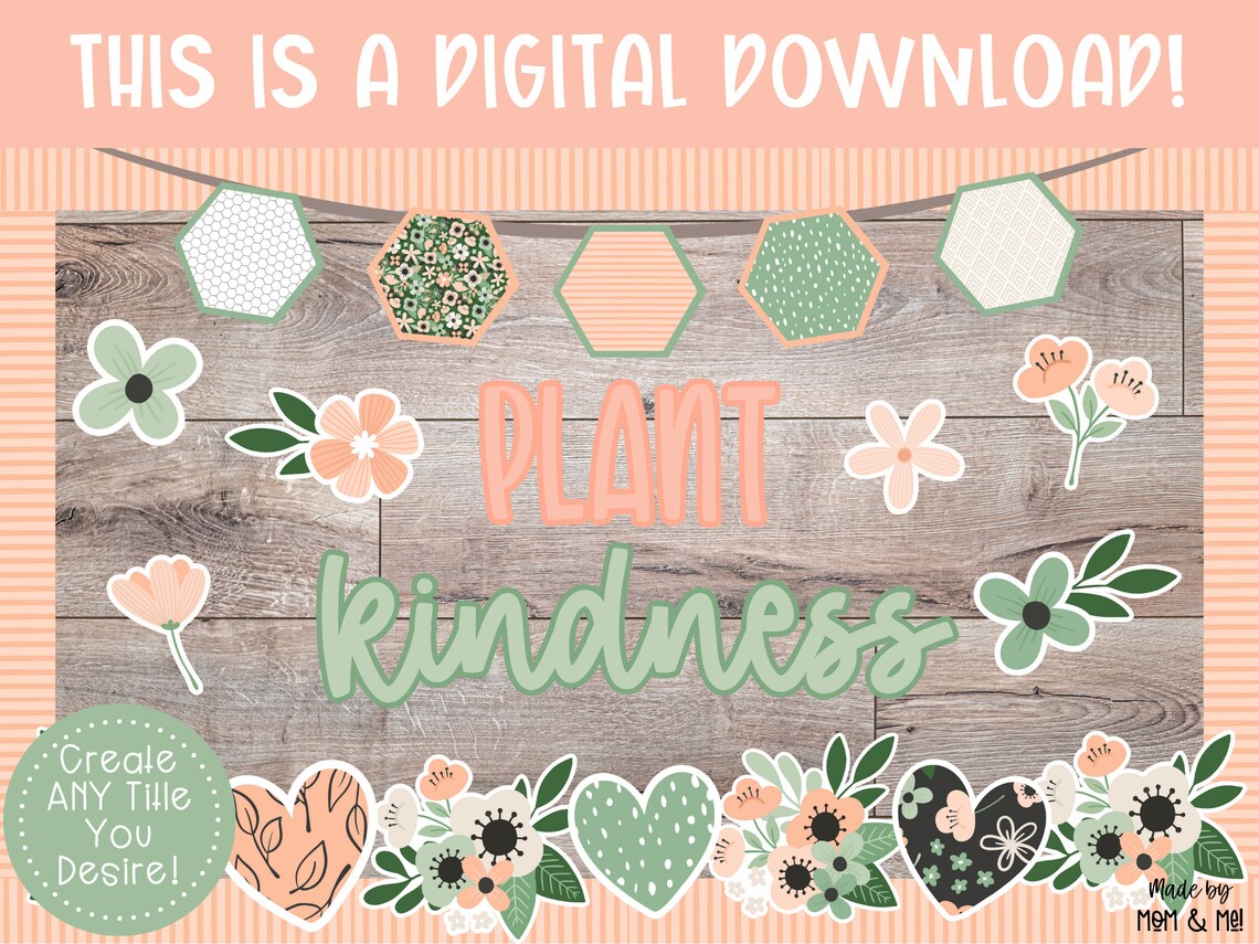 Spring Bulletin Board Kit, Classroom Door Decoration, April Bulletin ...