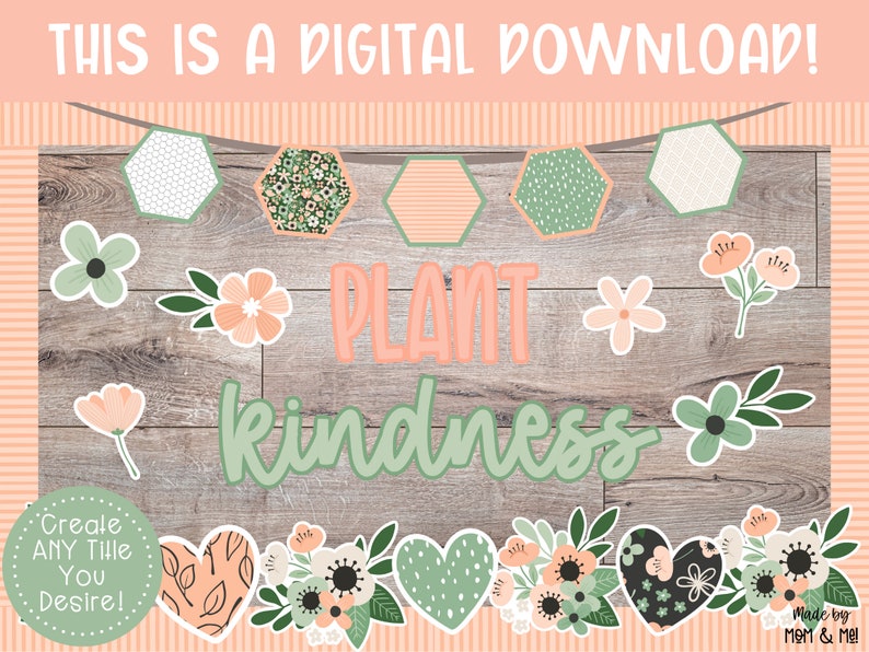 Spring Bulletin Board Kit, Classroom Door Decoration, April Bulletin ...