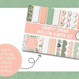 Bulletin Board Letters, Printable Classroom Decor, Spring Bulletin ...