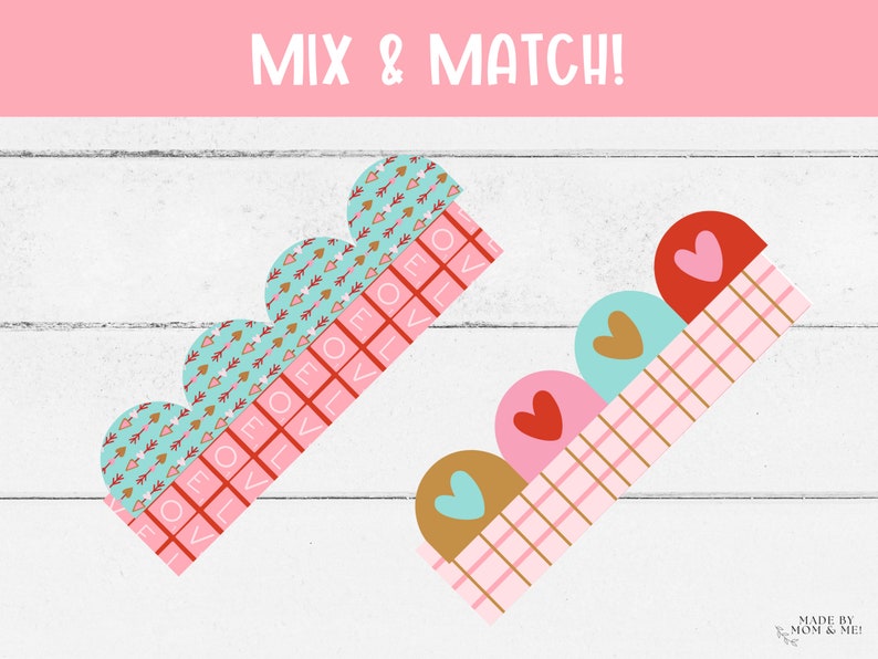 Printable Bulletin Board Border, Valentines Day Bulletin Board, Winter ...