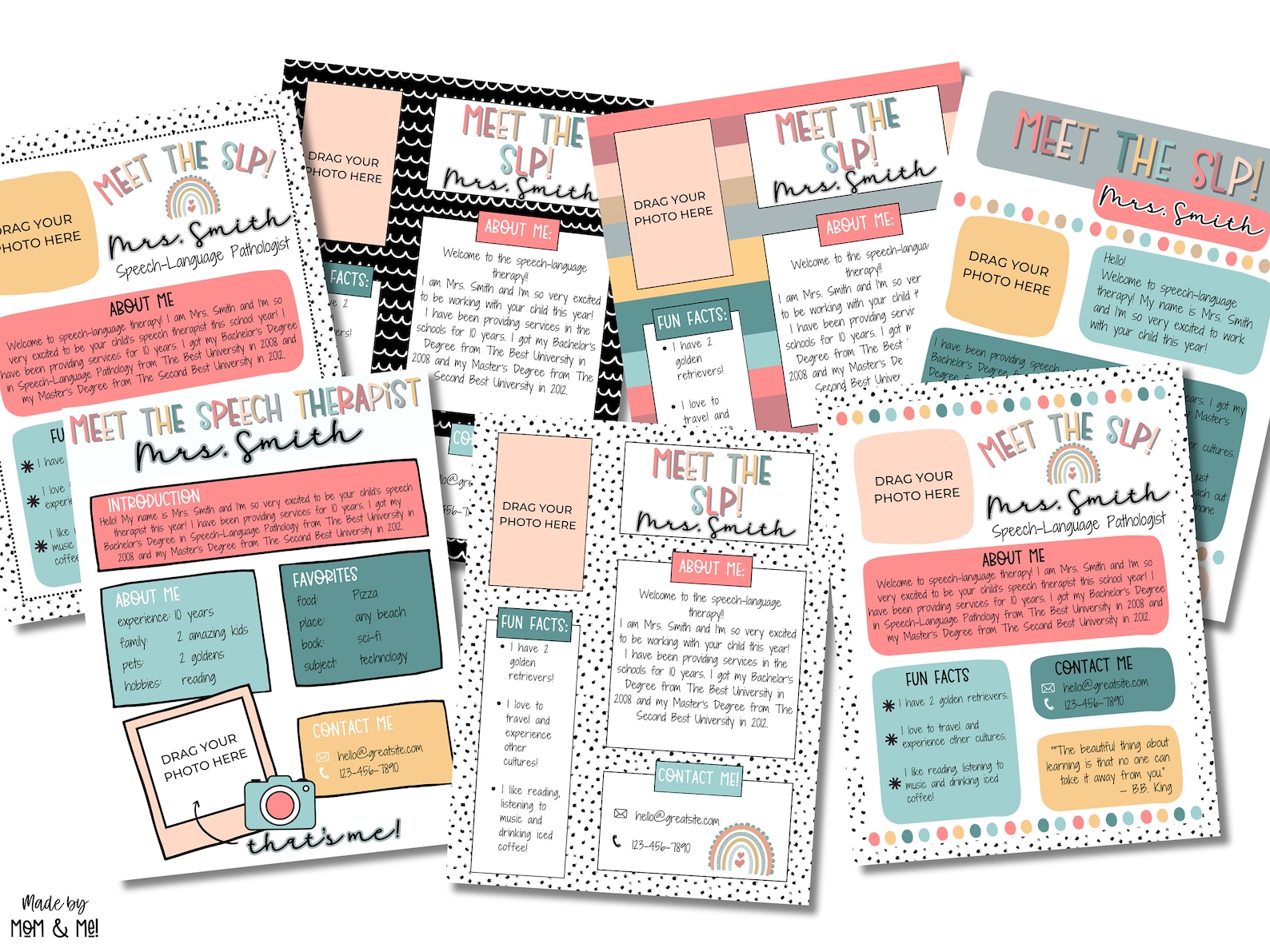 Meet the SLP: Editable Newsletter Template, Welcome Letter, Back to ...