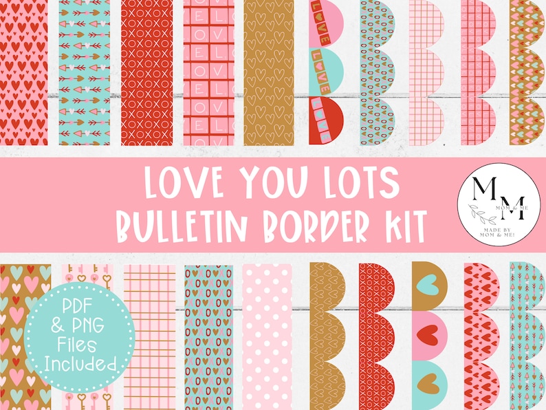 Printable Bulletin Board Border, Valentines Day Bulletin Board, Winter ...