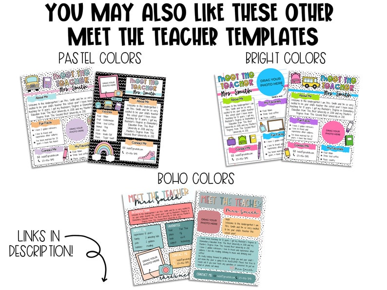 Meet the Teacher Template, Newsletter, Back to School, Open House ...
