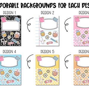Editable 3 Ring Binder Medical Notebook Cover School Nurse Printable ...