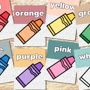 Color Posters Classroom Decor, Boho Classroom Theme, Preschool ...