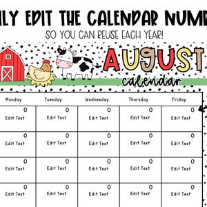 Newsletter Template and Monthly Calendars for the Entire Year ...