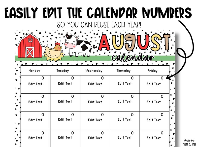 Newsletter Template and Monthly Calendars for the Entire Year ...