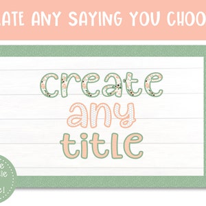 Bulletin Board Letters, Printable Classroom Decor, Spring Bulletin ...