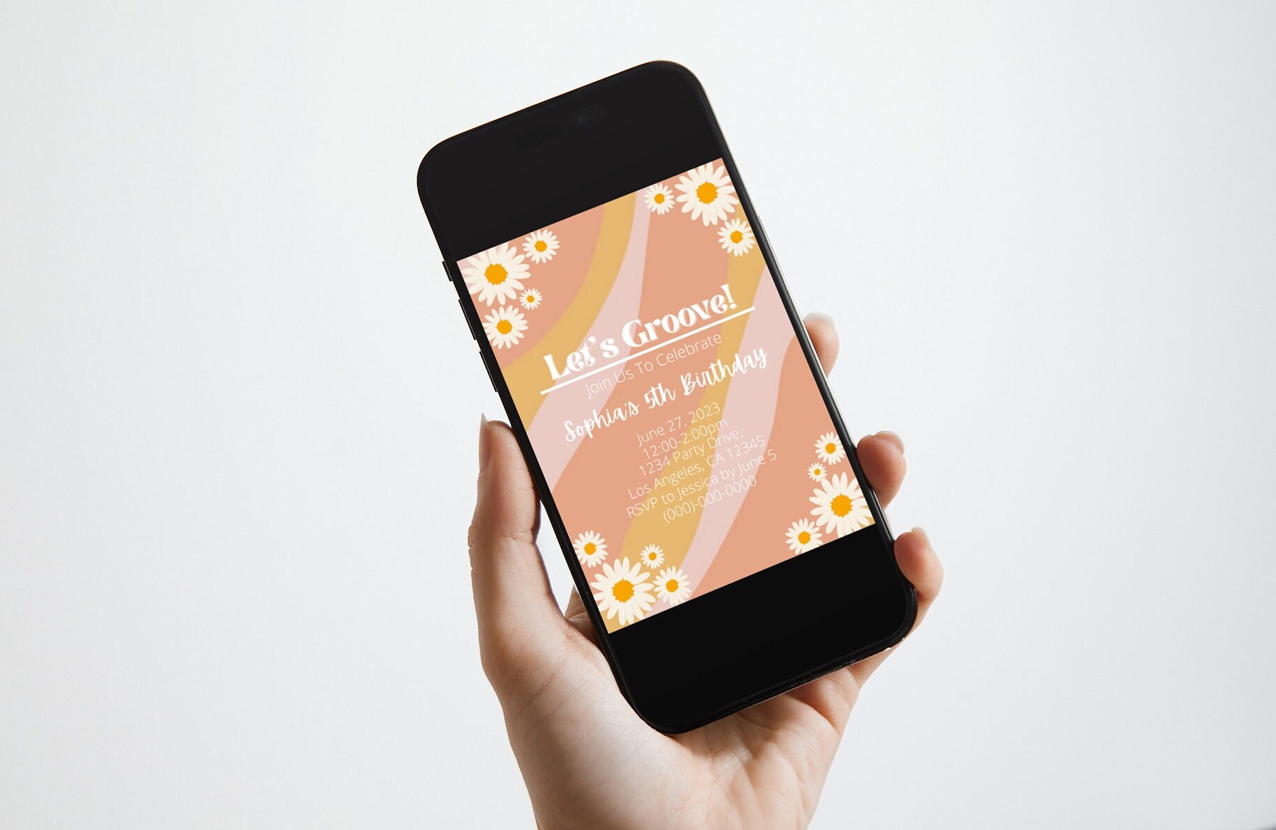 Let's Groove Invitations, Groovy Birthday Invite, 70s Theme Party ...