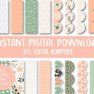Printable Bulletin Board Borders, Spring Classroom Decor, Spring ...