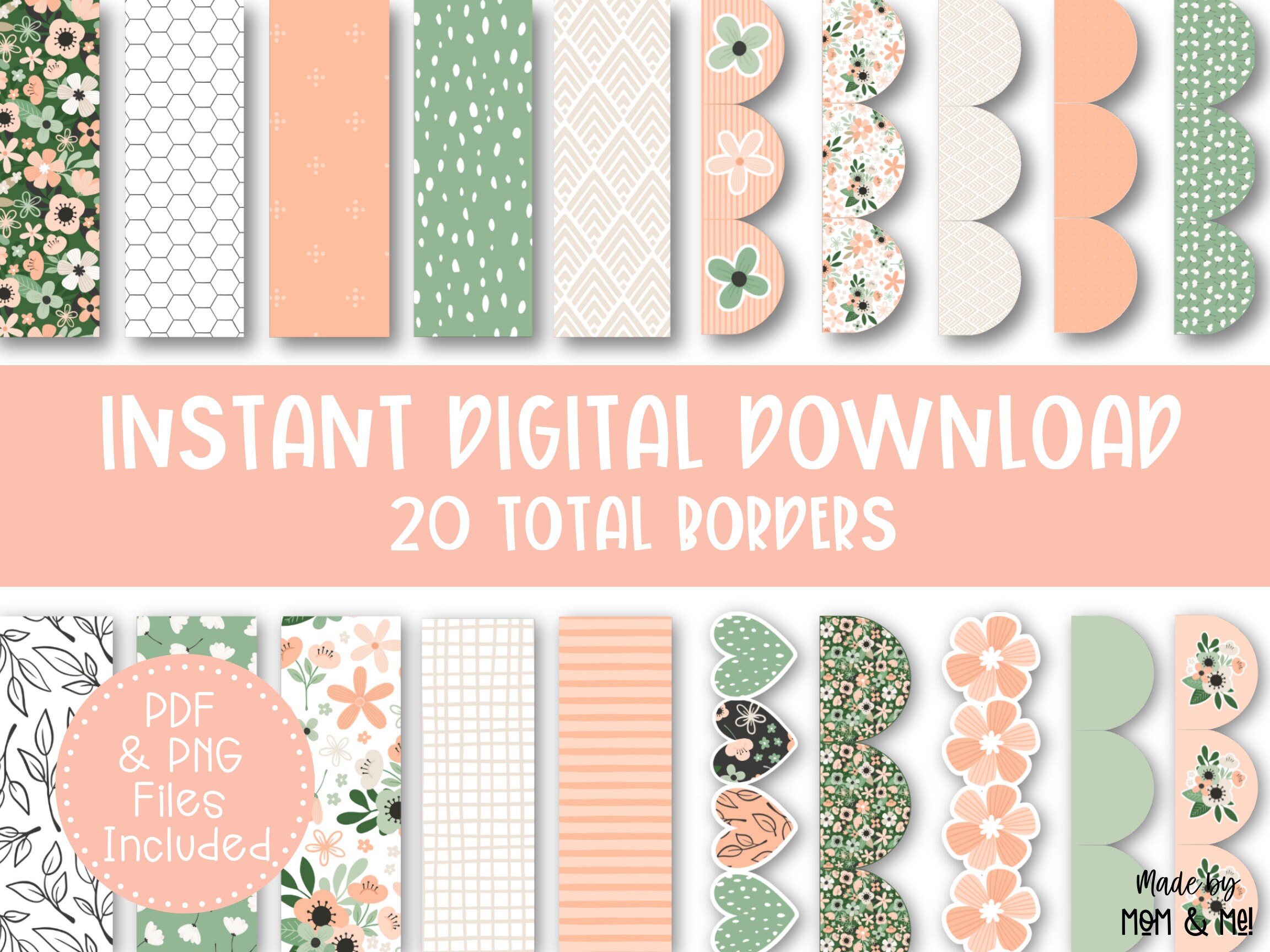 Printable Bulletin Board Borders, Spring Classroom Decor, Spring ...