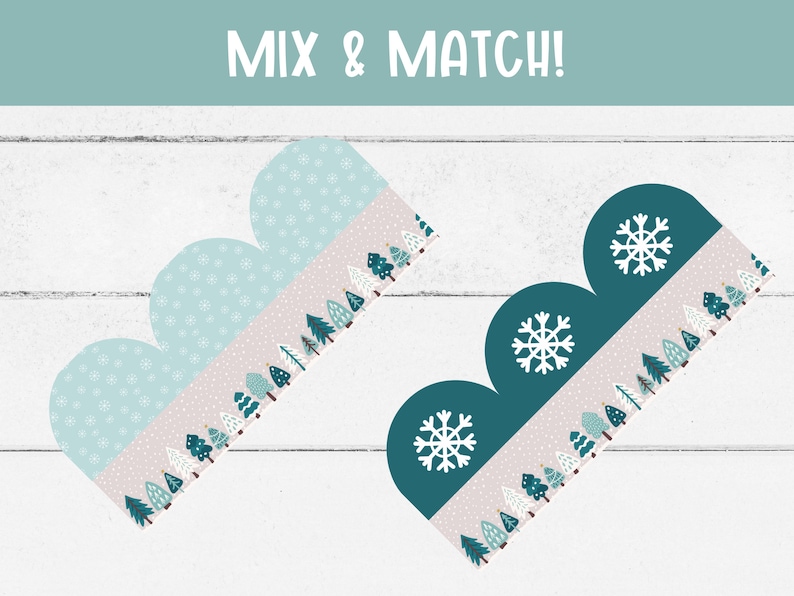 Winter Bulletin Board, Printable Bulletin Board Border, Winter ...