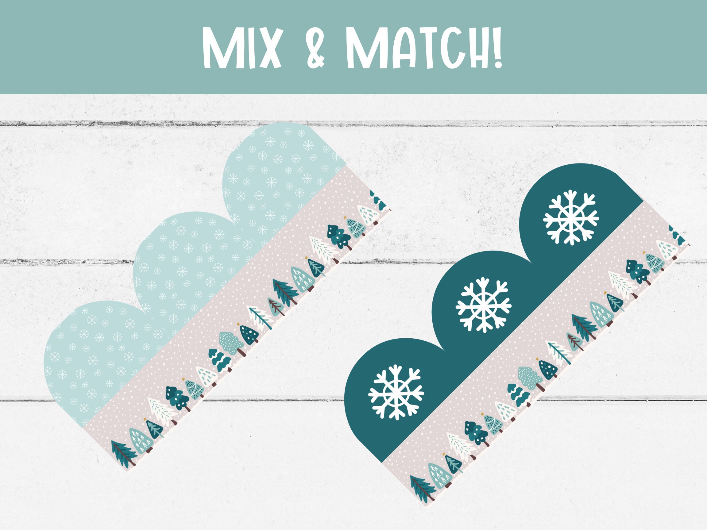 Winter Bulletin Board, Printable Bulletin Board Border, Winter ...