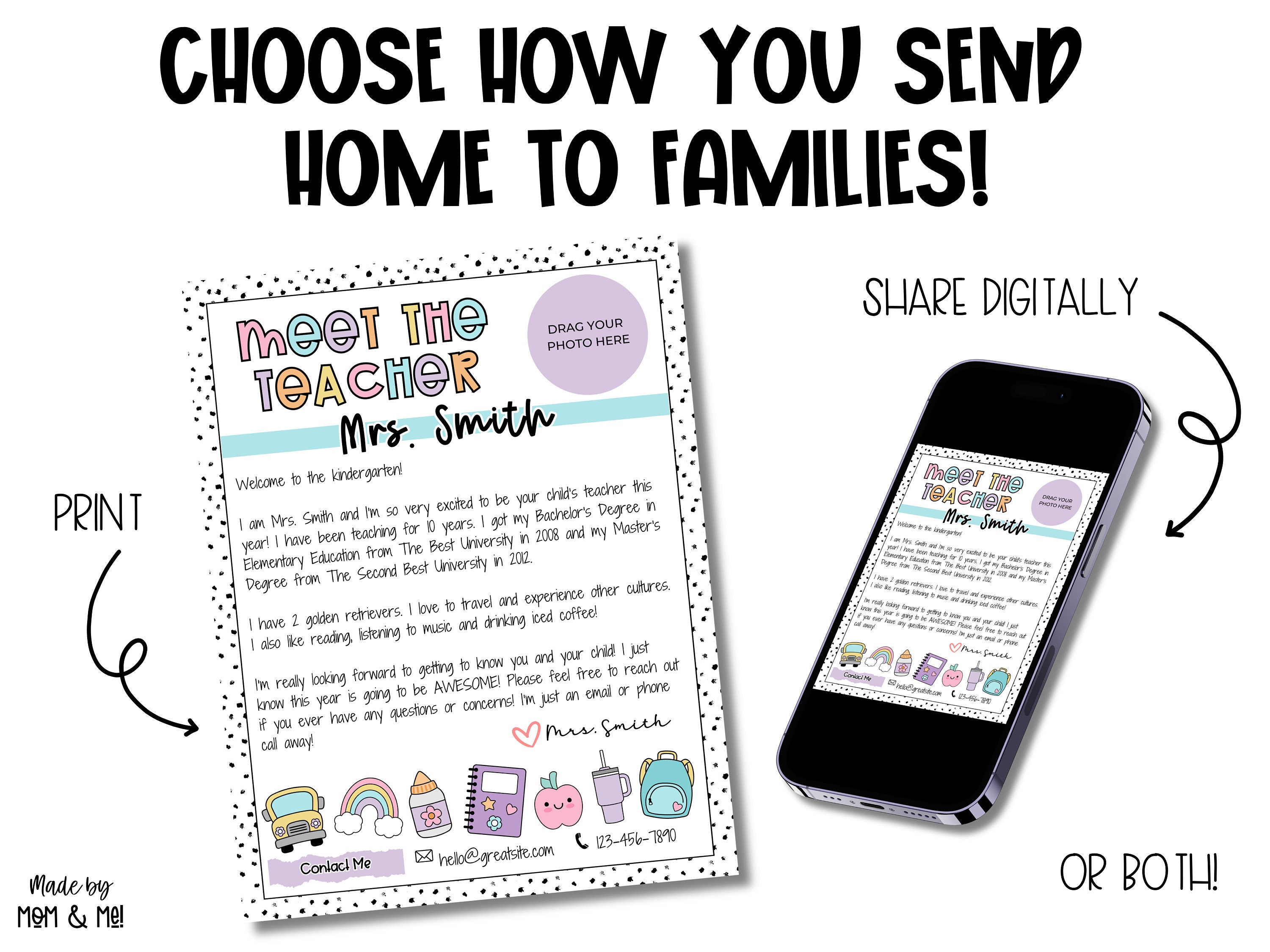 Meet the Teacher Template, Newsletter, Open House, Back to School ...
