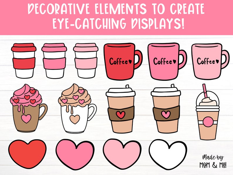 Valentine's Day Bulletin Board Kit, Valentine's Day Door Decor ...