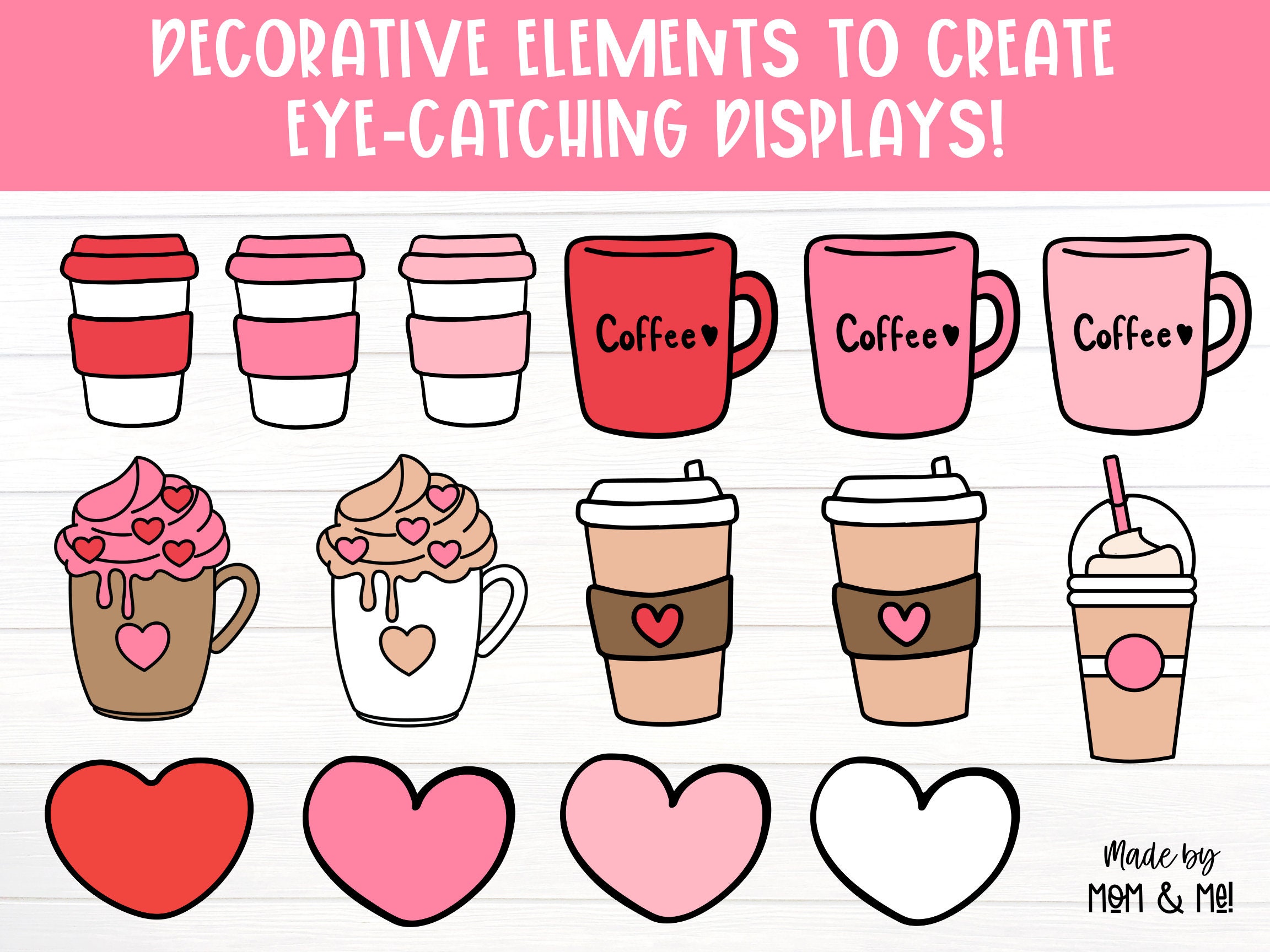 Valentine's Day Bulletin Board Kit, Valentine's Day Door Decor ...