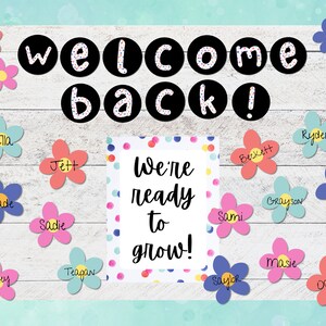 Back to School Bulletin Board Kit, Classroom Decor, Bright Boho ...