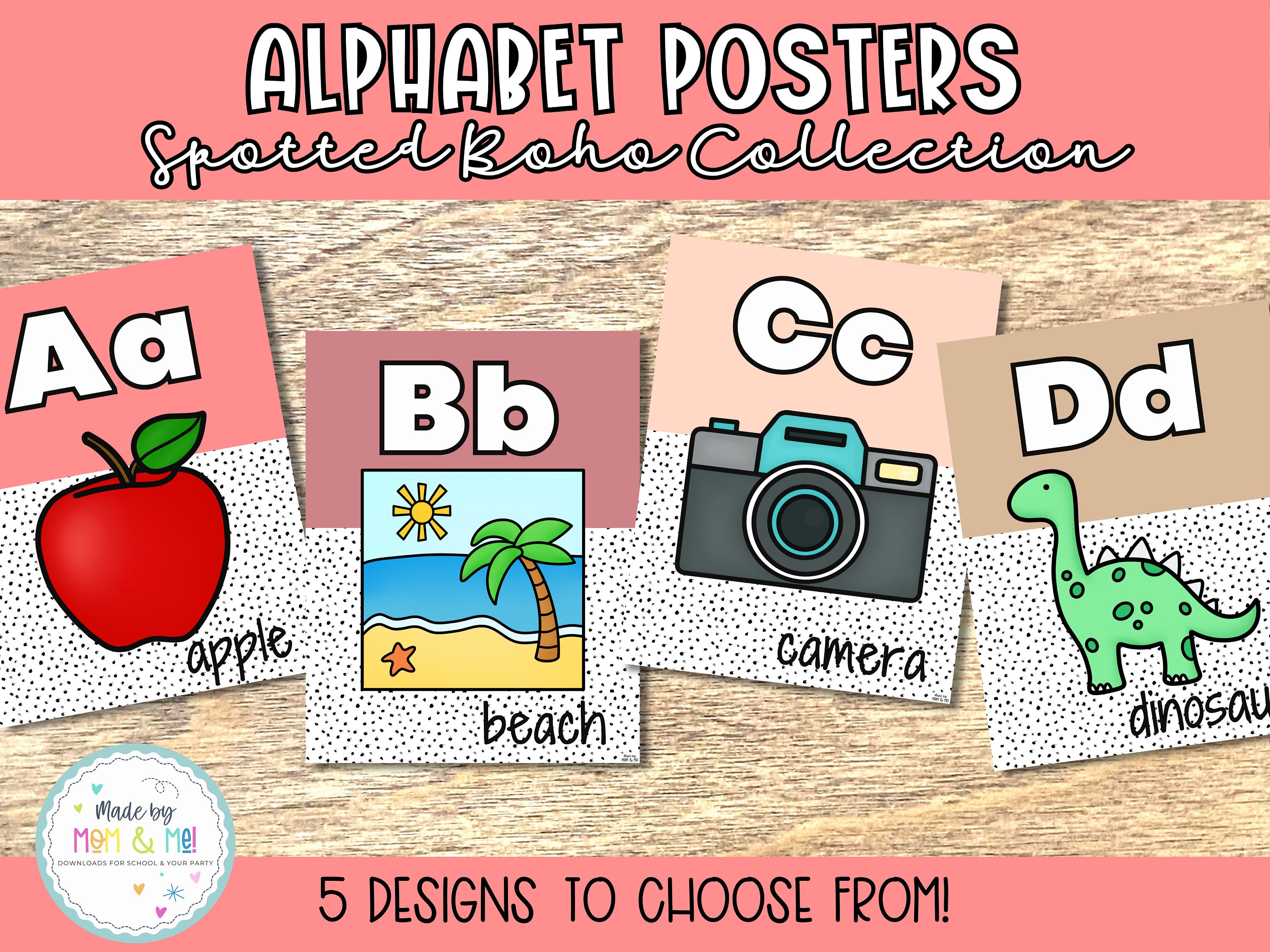 Boho Classroom Decor: Alphabet Posters for Preschool & Kindergarten ...