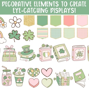 St. Patrick's Day Bulletin Board, Holiday Classroom Decor, Library ...