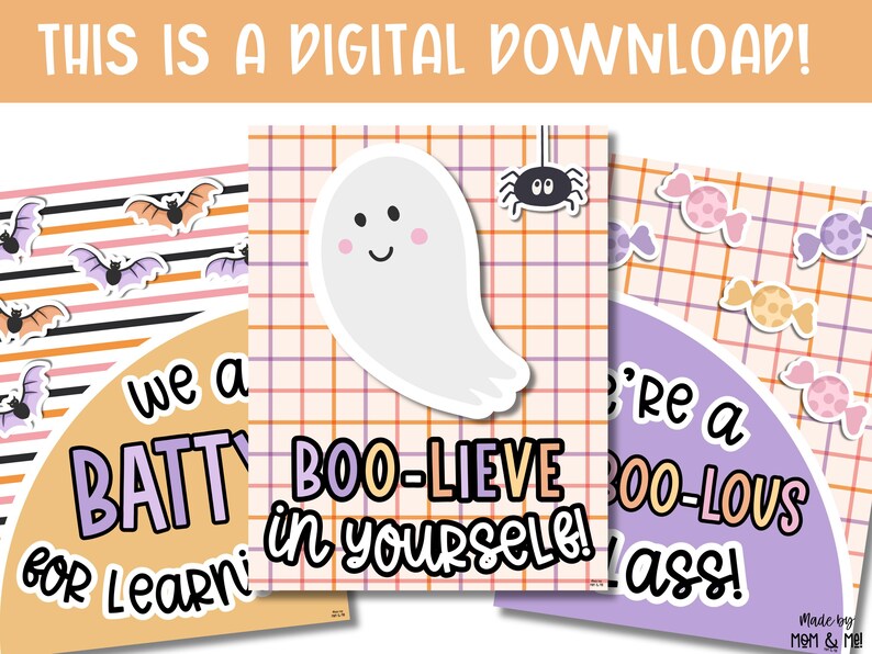 Classroom Posters for Halloween, Fall Bulletin Board, Spooky Season ...