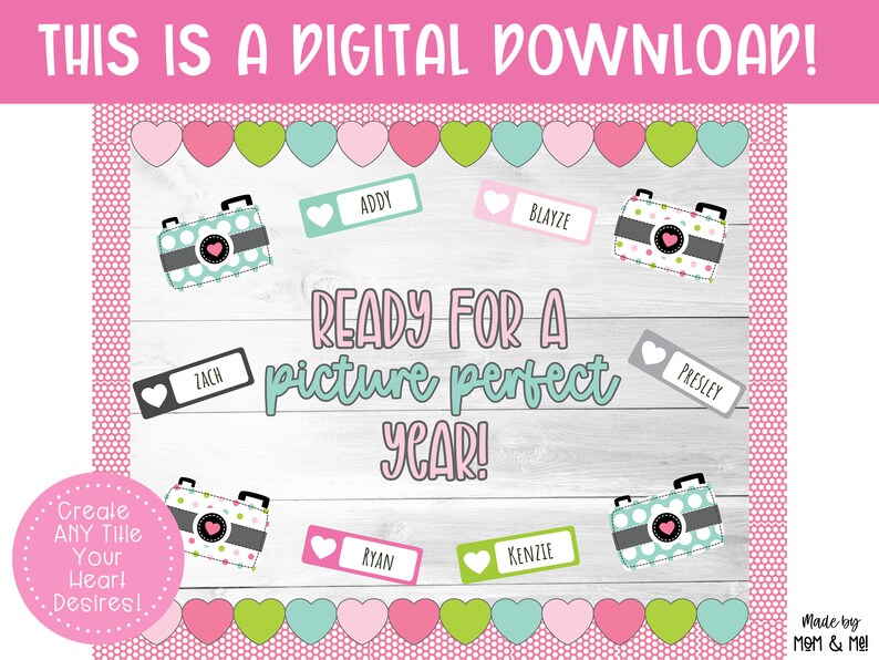 Back to School Bulletin Board, Classroom Decor, Teacher Printable Door ...