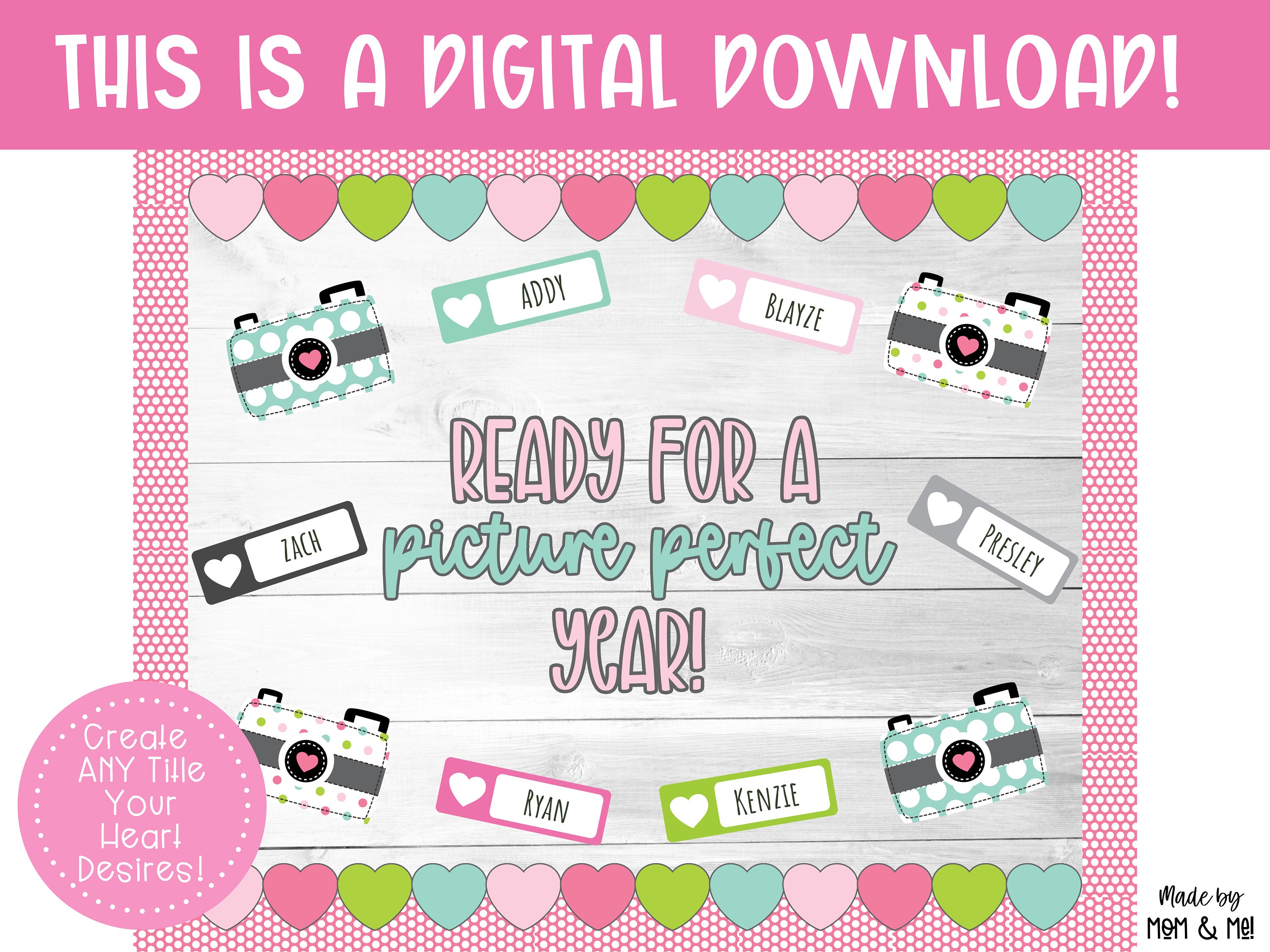 Back to School Bulletin Board, Classroom Decor, Teacher Printable Door ...