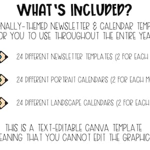 Newsletter Template and Monthly Calendars for the Entire Year ...