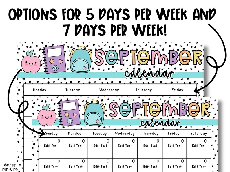 Newsletter Templates and Monthly Calendars for Fall, Classroom Bundle ...