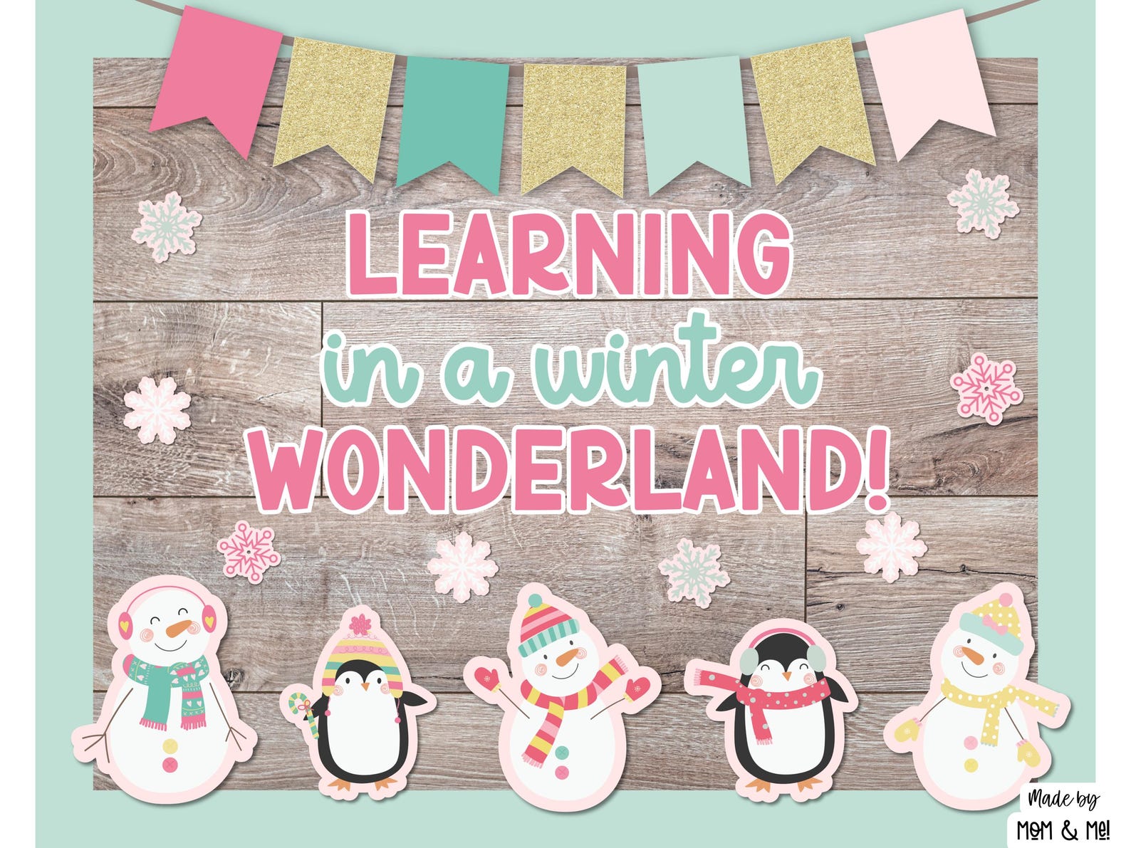 Bulletin Board for Winter, Winter Wonderland Classroom Decor, Winter ...