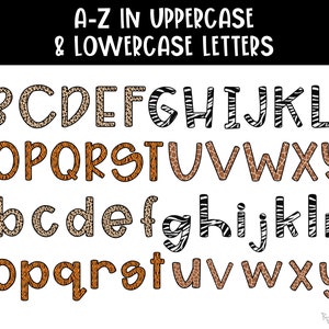 Printable Bulletin Board Letters, Animal Print Classroom Decor, Primary ...