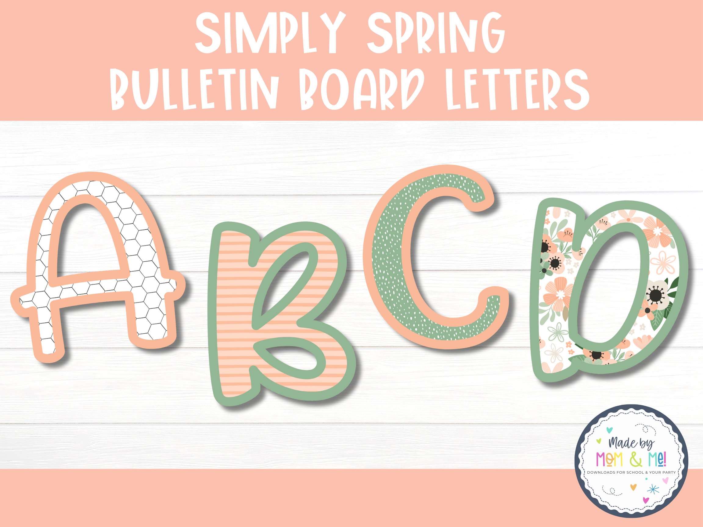 Bulletin Board Letters, Printable Classroom Decor, Spring Bulletin ...
