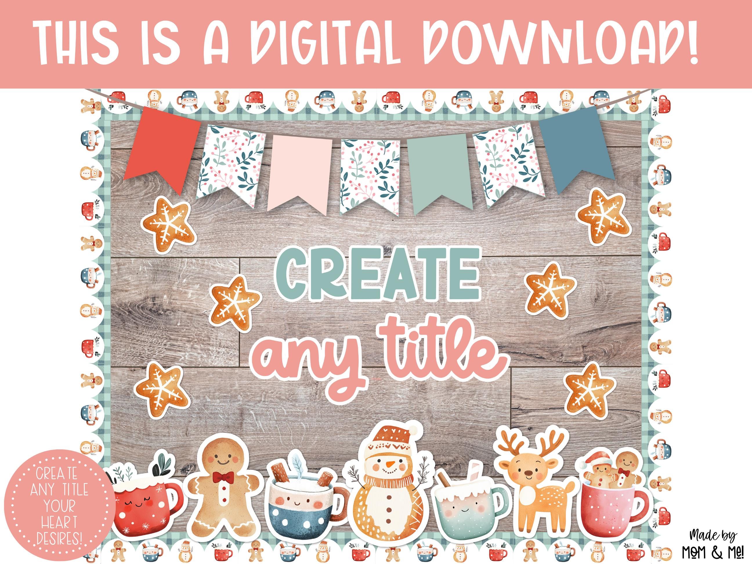 Bulletin Board for Winter, Winter Decor Classroom Theme, Winter ...
