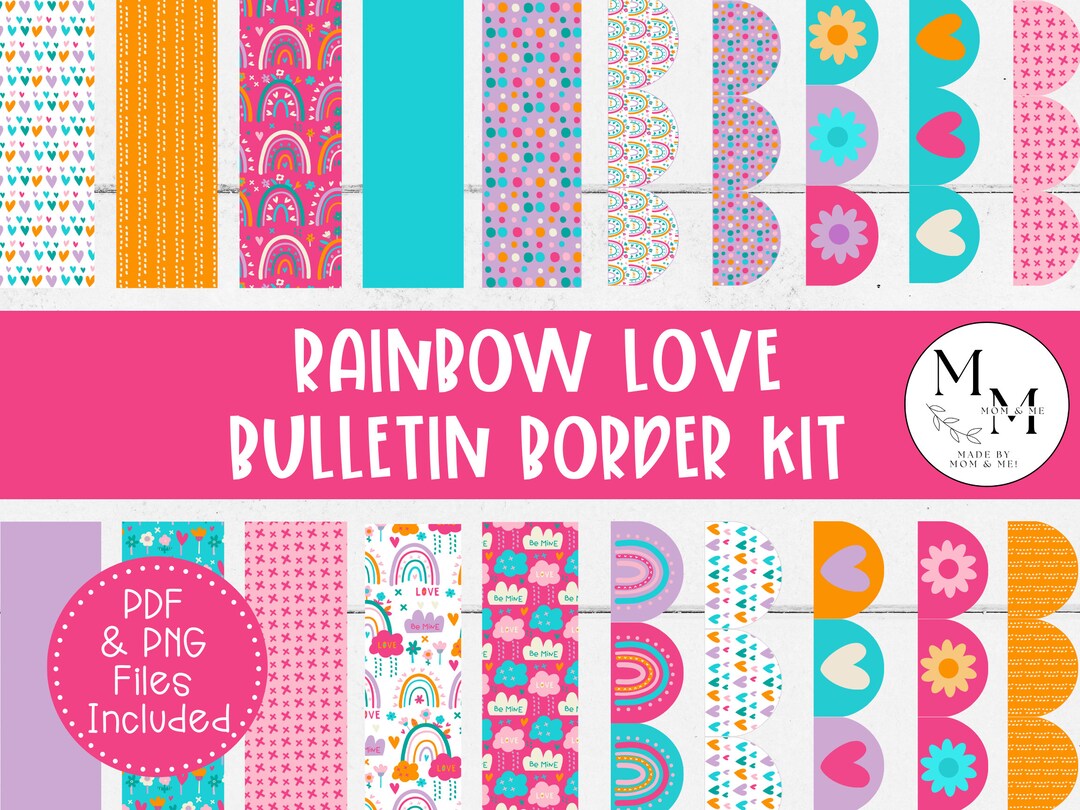 Valentine's Day Bulletin Board, Printable Bulletin Board Border ...