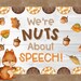 Speech Therapy Room Decor, Bulletin Board Kit, Fall Theme, Nuts About ...