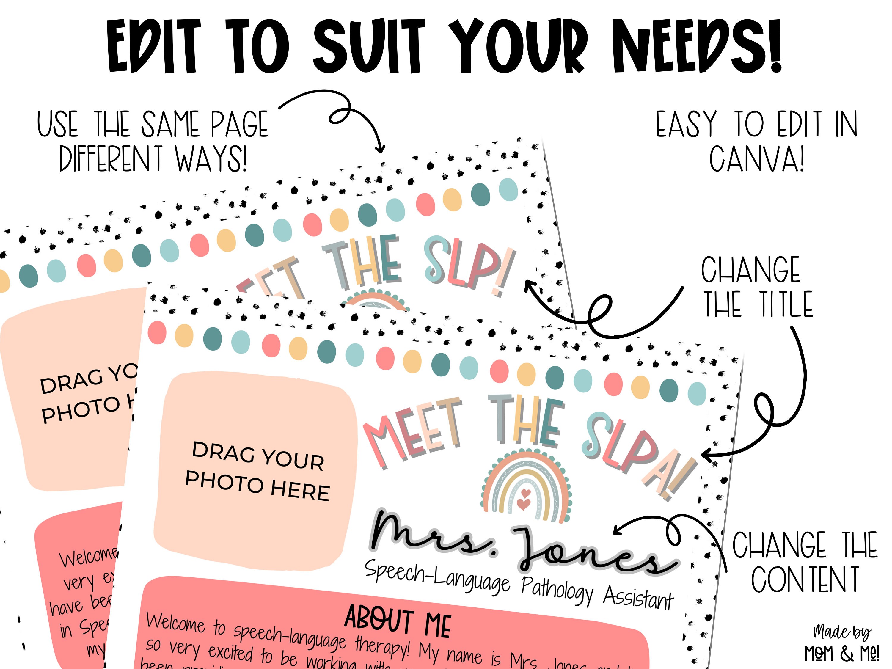 Meet the SLP: Editable Newsletter Template, Welcome Letter, Back to ...