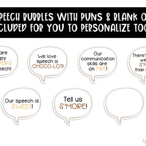 Speech Therapy Room Decor, Bulletin Board Kit, Fall Campfire S’mores ...