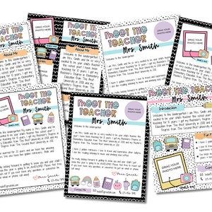 Meet the Teacher Template, Newsletter, Open House, Back to School ...