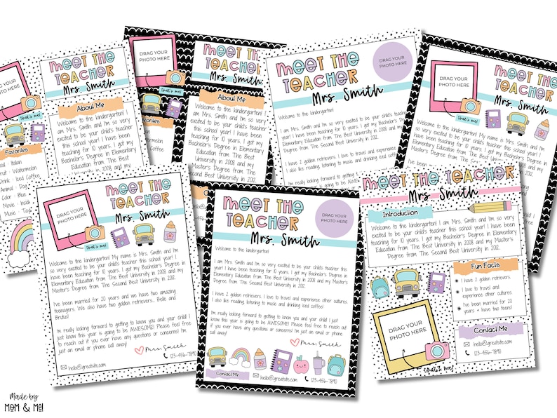 Meet the Teacher Template, Newsletter, Open House, Back to School ...