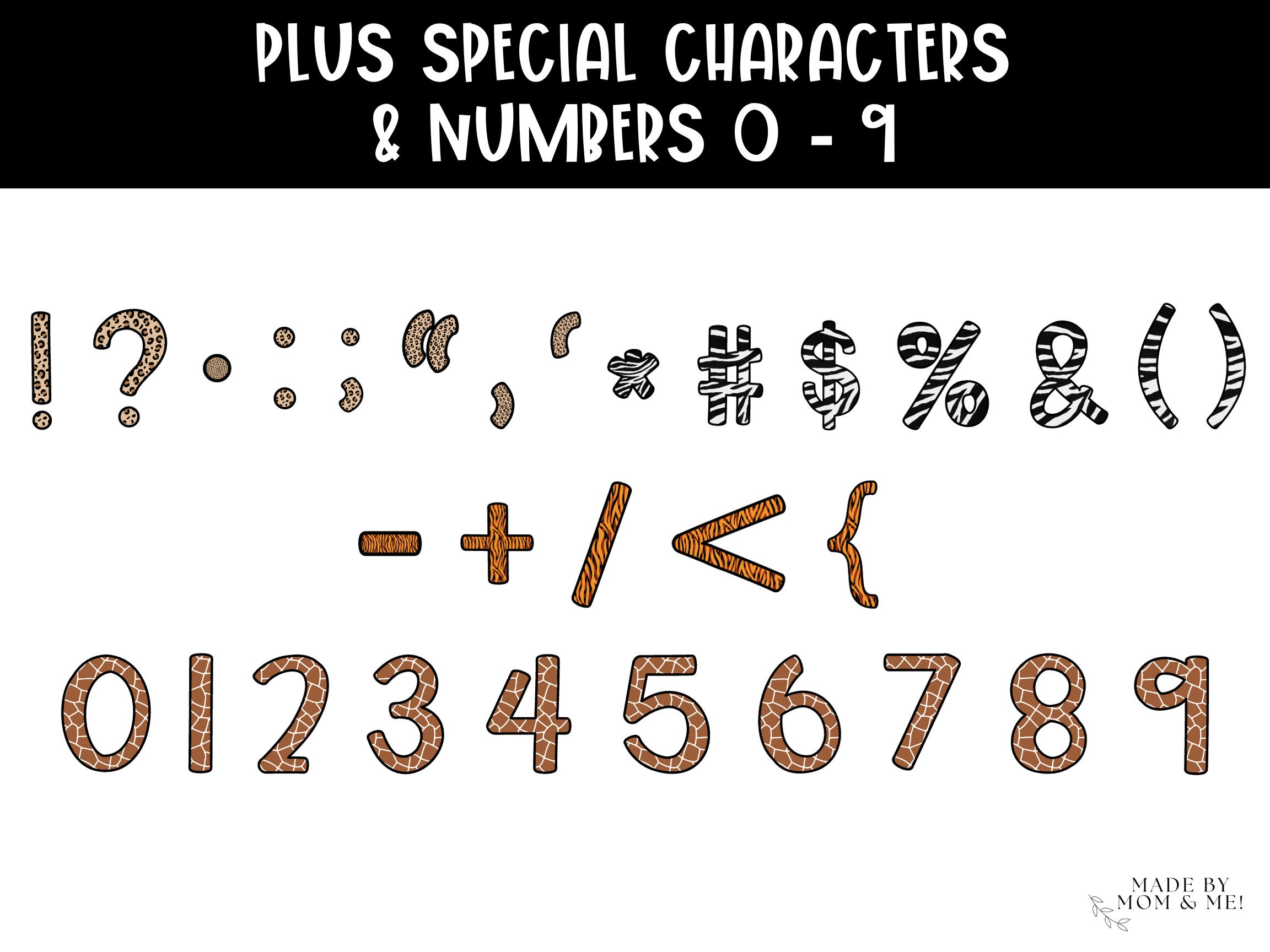 Printable Bulletin Board Letters Animal Print Classroom - Etsy