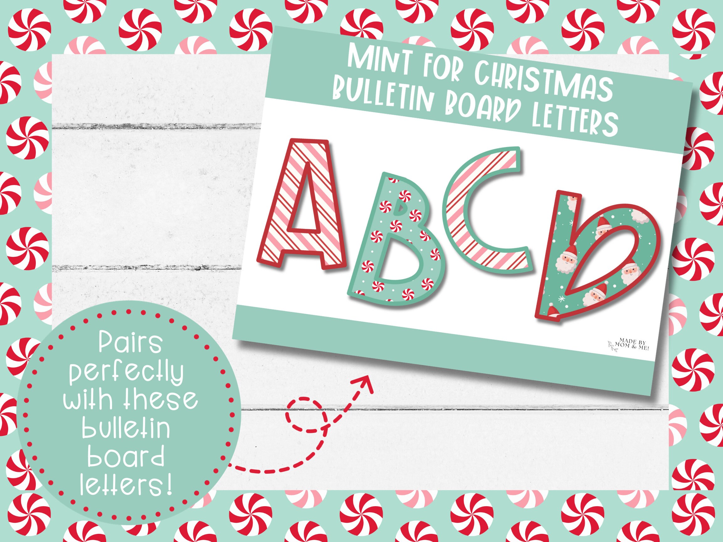 Printable Bulletin Board Bunting Banner Christmas Classroom - Etsy