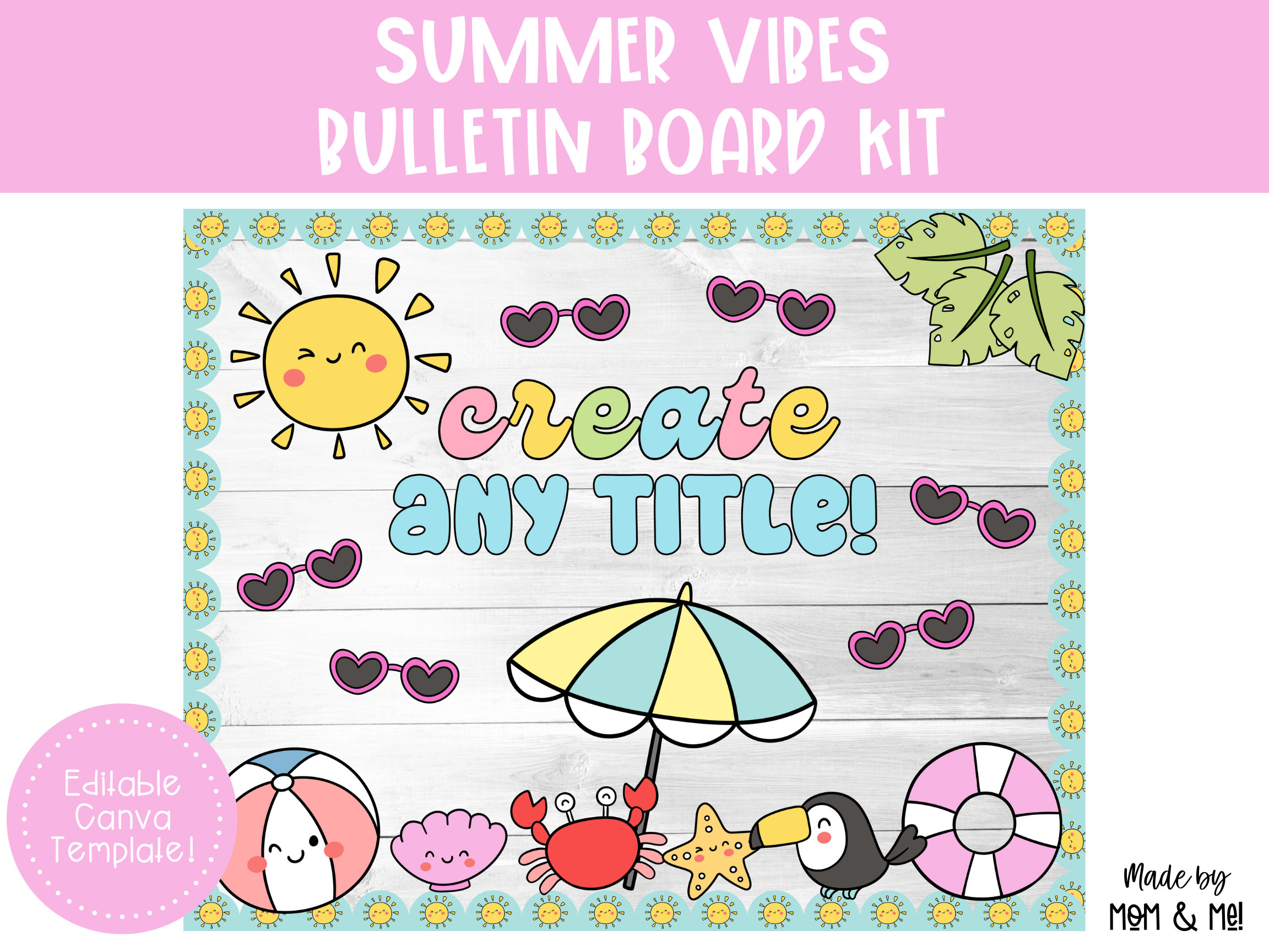 Summer Bulletin Board, End of School Year, Summer Countdown, Beach ...