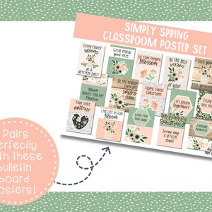 Bulletin Board Letters, Printable Classroom Decor, Spring Bulletin ...