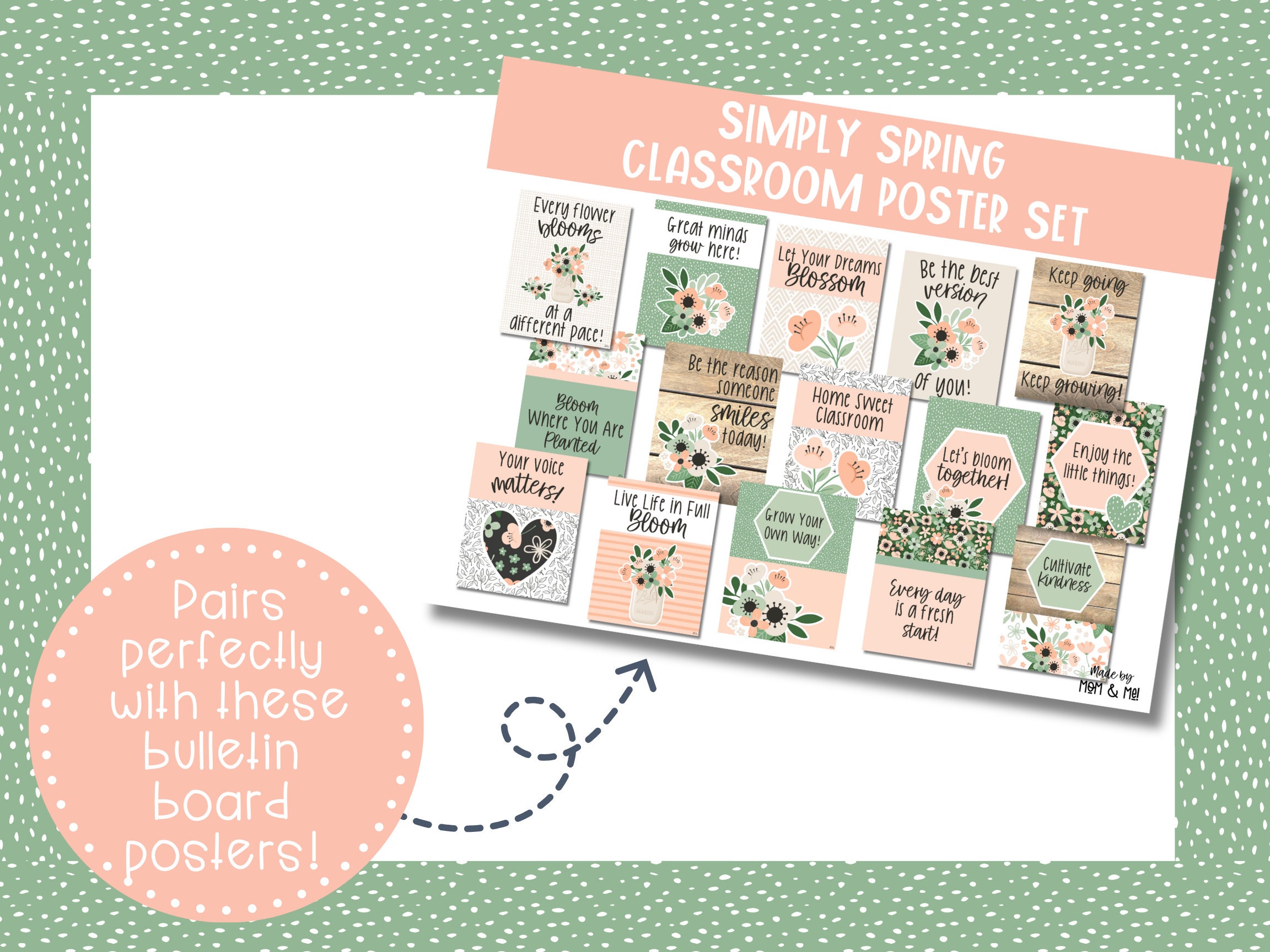 Bulletin Board Letters, Printable Classroom Decor, Spring Bulletin ...