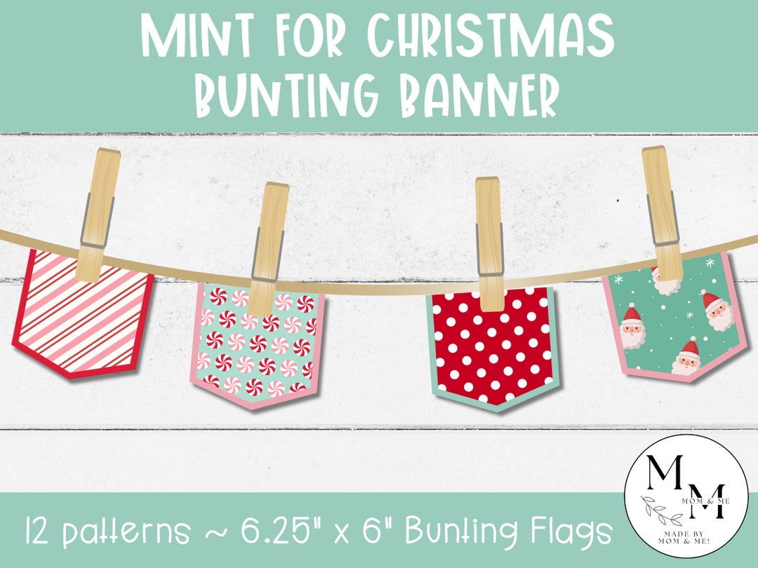 Printable Bulletin Board Bunting Banner Christmas Classroom - Etsy