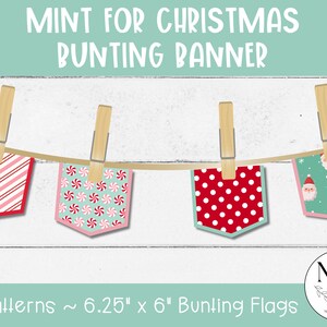 Printable Bulletin Board Bunting Banner Christmas Classroom - Etsy